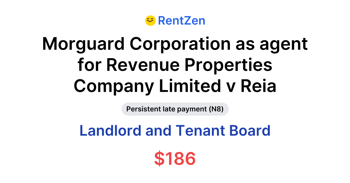 Morguard Corporation as agent for Revenue Properties Company Limited v ...